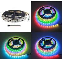 China 12V 60 LEDs/m 20 IC RGB Addressable LED Strip WS2811 SM16703 UCS1903 5m for sale