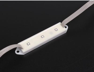 China Full Color DMX512 RGB SMD 5050 LED Module IP67 DC12V 3PCS 78x14x5mm for sale