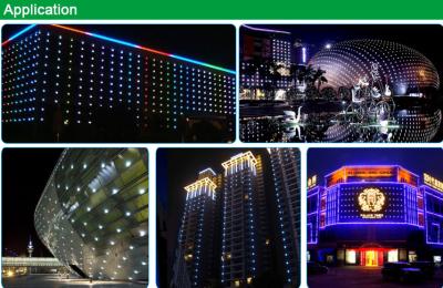 China UCS2904 RGB Addressable LED Pixel Point Light 24V 50mm IP67 Outdoor for sale