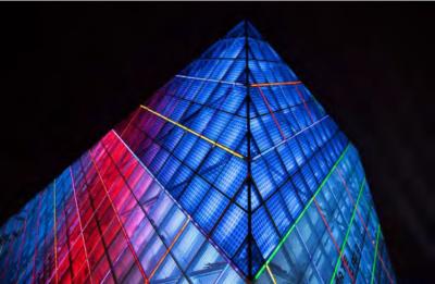China Waterproof LED Mesh Screen for Indoor Advertising Display Work Voltage DC12V for sale