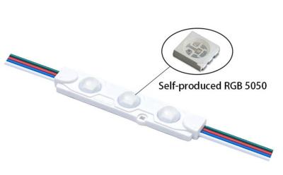China Waterproof DC12V 0.72W RGB Led Module Lights SMD5050 for sale