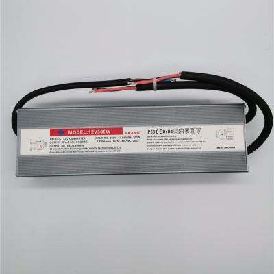China 300W Constant Voltage LED Power Supply IP67 Waterproof 24V 12V Single Output for sale