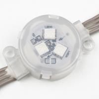 China SMD5050 LED Point Light 30mm 3LEDs IP67 Waterproof 12V DC RGB Pixel Light for sale