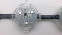 China 45mm RGB IC LED Pixel Light SM16716 DC24V 1.8W IP67 Steel Wire Installation for sale