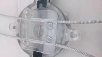 China 45mm RGB IC LED Pixel Light SM16716 DC24V 1.8W IP67 Steel Wire Installation for sale