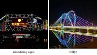 China DC24V 12W SMD5050 RGB LED Linear Light DMX512 SPI Control Building Facade Lighting 1000mm for sale
