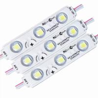 China Samsung 12V 3 LEDs 5054 5050 2835 Injection LED Module with Lens 75x15mm for sale