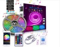China 10m SMD 5050 RGB LED Strip with Smart Phone App Control - DC12V/24V, 50,000 Hour Lifespan for sale