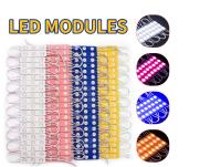 China RGB LED Module 2835 Addressable RGBW DC12V IP65 Waterproof 3 LEDs 65mm for Signage for sale