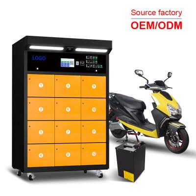 China OEM IP54 Waterproof Smart Battery Swap Cabinet Station For Electric Tricycles 9KW for sale