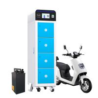China Custom 4 Slot Battery Swapping Cabinet Change Station For Electric 2/3 Wheeler Car for sale