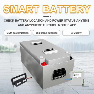 China OEM 4G Mobility Electric Scooter Lithium Battery LFP NCM 64V 50Ah 70Ah for sale