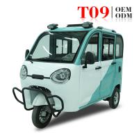 China Enclosed Electric Passenger Tricycle Battery Operated Auto Rickshaw Tuk Tuk 1800W for sale