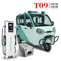 China Enclosed Electric Passenger Tricycle Battery Operated Auto Rickshaw Tuk Tuk 1800W for sale