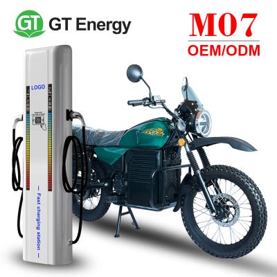 China King of Africa 12000W Rated Power Electric Motorcycle with 72V 40Ah Lithium Iron Phosphate Battery and 85km Top Speed for sale