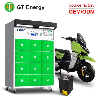 China OEM 12 Slot Battery Swapping Cabinet For Electric Motorcycle for sale