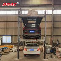 China AA4C Integrated 4 Post Triple Car Parking Lift Auto Parking System 3 Cars Parking for sale