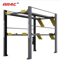 China AA4C Integrated 4 Post Triple Car Parking Lift Auto Parking System 3 Cars Parking for sale