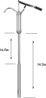 China AA4C Oil Barrel Pump Hand Operated Lever Action Drum Pump With Telescoping Suction Tube Oil Lubrication 3000H for sale