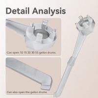 China AA4C Bung Wrench Drum Wrench Aluminum Barrel Wrench Opener Tool Aluminum Drum Key for sale