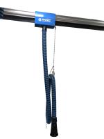 China AA4C Vehicle Spring Driven Exhaust Hose Reel Car Exhaust Extraction Hose Drum On Sliding Rail for sale