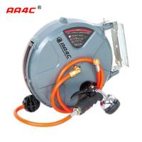 China AA4C Automatic Retractable Flexible Hose Reel PU Mesh Air Hose Reel Electric Combined Hose Reels With Lamp for sale