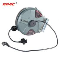 China AA4C Automatic Retractable Flexible Hose Reel PU Mesh Air Hose Reel Electric Combined Hose Reels With Lamp for sale