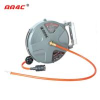 China AA4C Automatic Retractable Flexible Hose Reel PU Mesh Air Hose Reel Electric Combined Hose Reels With Lamp for sale