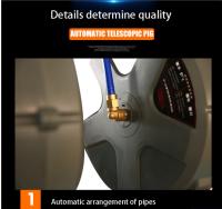 China AA4C Automatic Retractable Flexible Hose Reel PU Mesh Air Hose Reel Electric Combined Hose Reels With Lamp for sale