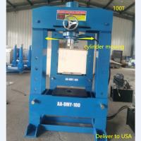 China 50t 100t 150t 200t 250t 300t Heavy Duty Gantry Electrical Hydraulic Shop Press H Frame Hydraulic Press for sale