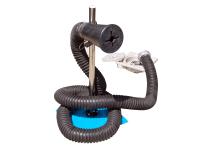 China Vehicle Exhaust Extracting Hose Reel Movable Trolley With 1.1KW Fan 75mm Diameter 4m Long for sale