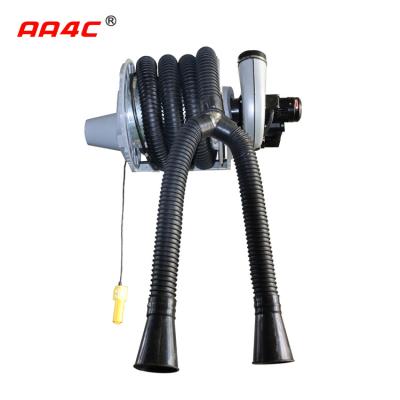 China 09 Type Motorized Vehicle Exhaust Extracting Hose Reel   With Dual Pipe for sale
