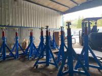 China AA4C 20T 30T Mechanical Screw-Up Heavy Duty Bus Truck Lift Movable 4 Post Truck Lift Combined for sale
