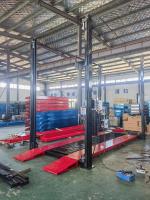 China 4 Post Triple Cars Parking Lift Cars Storage System 3 Cars Parking Lift for sale