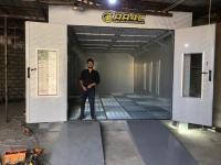 China AA4C Car Spray Booth Baking Oven Painting Box With Diesel Heater Air Exhauster Air Intaker  AA-LX3 for sale