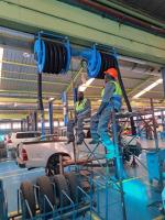 China AA4C Dust Extraction Exhaust Fume Extraction Systems Weld Fume Extraction Motorized Up/Down 8M Pipe for sale