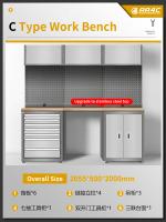 China AA4C Tools Cabinet Worktable Work Bench workstation Trolley Vehicle Tools Storage Combination C Type for sale