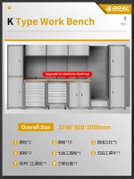 China AA4C Tools Cabinet Worktable Work Bench workstation Trolley Vehicle Tools Storage Combination K Type for sale