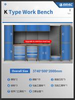 China AA4C Tools Cabinet Worktable Work Bench workstation Trolley Vehicle Tools Storage Combination K Type for sale