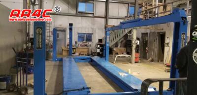 China AA4C 16T 8M 4 Post  Heavy Duty Vehicle Lift Bus Truck Lift  Truck Hoist With Rolling Jack for sale
