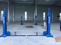 China AA4C 20T 4 Post Lift Bus Truck Lift Screwup With Chain No Runway Bus Lift Truck Hoist for sale