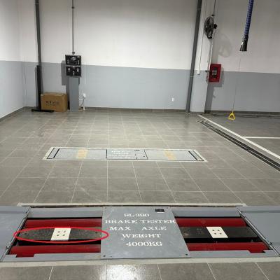 China AA4C Vehicle Test Line  Dual Plate  Side Slip Roller Brake Tester Axle Load  With Airbag Lift For Car 4000KG for sale