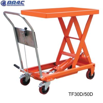 China Lowest Height Hand-Hydraulic Table Truck For 500kg Loads Easy To Maneuver And Operate for sale