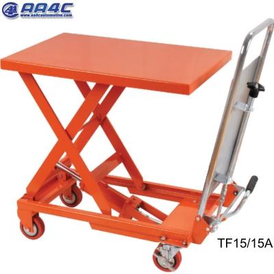 China AA4C Robust Construction Hand-Hydraulic Table Truck for Heavy-Duty Loads TF15/30 for sale