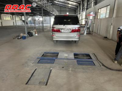 China Vehicle  Inspections Equipments Vehicle Test Lines For Cars 4 In 1  Axle Load Side Slip Suspension Brake Roller Tester for sale