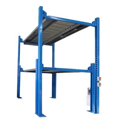 China AA4C Big+small 8 Posts Triple Car Parking Lift Auto Parking System Car Storage System for sale