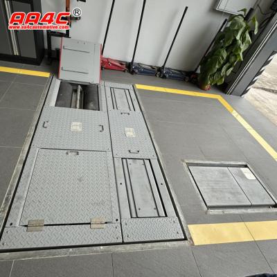 China Vehicle Inspections Equipments Vehicle Test Lane For Cars 4 In 1 Roller Brake Tester Axle Load Side Slip Suspension With Cover for sale