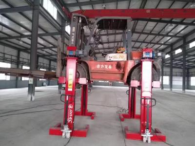 China AA4C 10T Mechanical Screw-Up Heavy Duty Bus Truck Lift forklift hoist vehicle lift for sale