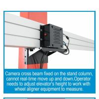 China AA-DT198 3D wheel alignment Steel column stand Camera beam manually move 1 screen modular industrial PC No printer for sale