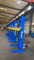 China Mechanial screw-up wired Mobile combined  4 Post Heavy Duty Truck Lifts  Bus Lift 20T 30T 45T for sale